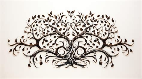 An Artistic Representation Of A Tree With Intertwined Branches Symbolizing The Strength And