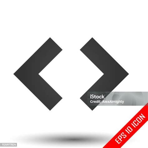 html 코드 꺾쇠 괄호 코드 괄호 아이콘입니다 흰색 바탕에 괄호의 간단한 평면 로고입니다 벡터 일러스트입니다 java