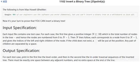 Pat甲级1102 Invert A Binary Tree 25points C【树的镜像遍历】 Csdn博客