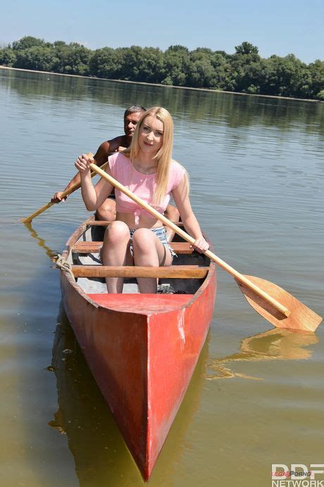 The Two Lovers Have Sex On A Sandy Beach After A Canoe Ride