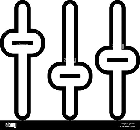 Equalizer Icon Black Vector Illustration Stock Vector Image And Art Alamy