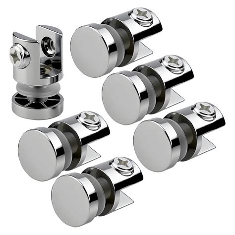6pcs Heavy Duty Glass Clamping Brackets Erosion Resistant Supports For