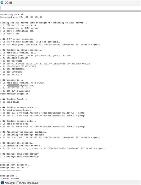 How To Send Email Using An Esp32 Arduinoyard