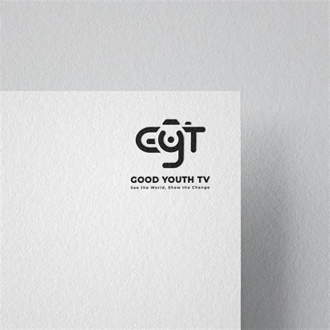 영상 동아리 로고 Good Youth Tv 시안 2 로고 디자인 포트폴리오 크몽