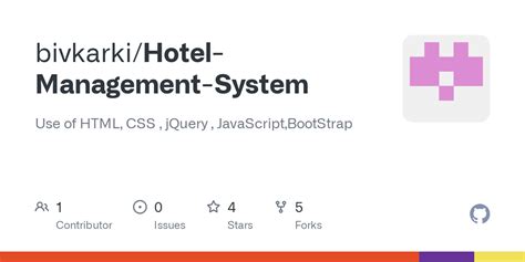 GitHub Bivkarki Hotel Management System Use Of HTML CSS JQuery JavaScript BootStrap