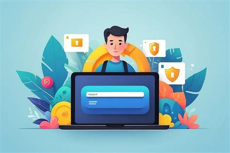 Premium Photo My Password Concept Illustration