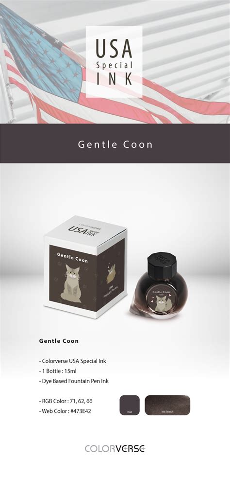 Usa Special Ink Gentle Coon Colorverse Ink