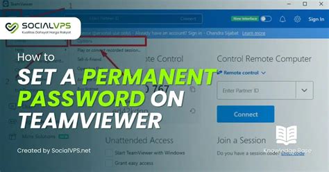 How To Set A Permanent Password On Teamviewer Socialvps