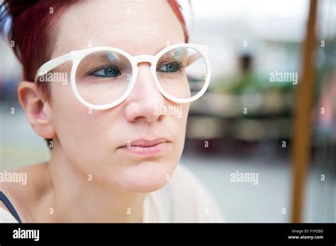 Redhead With Glasses Hi Res Stock Photography And Images Alamy