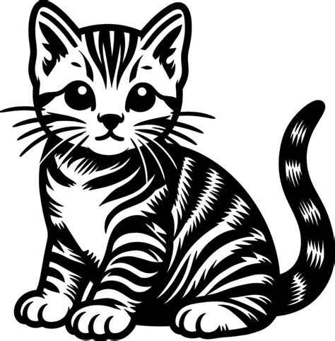 Tabby Cat Kitten 36579782 Vector Art At Vecteezy
