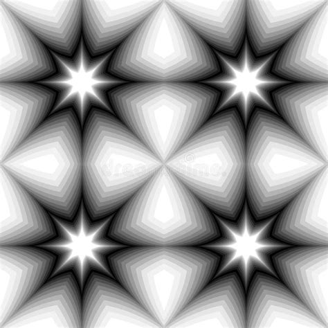 Seamless Visual Circles Geometric Pattern Stock Illustration Illustration Of Grid