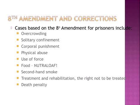 Eighth Amendment Bail Fines And Punishment Ppt