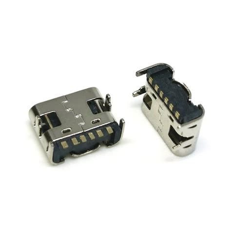 Pcs Type C Pin USB SMT Socket Connector USB Type C Female Placement SMD DIP For PCB