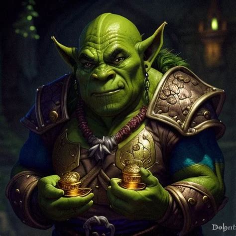 Dandd Character Character Art Commission Half Orc Orc Goblin Short
