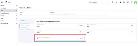 Bug Unable To Set `nvidia Gpu Limitreservation` In Project · Issue 40616 · Rancherrancher