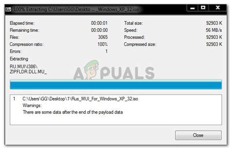 Fix There Are Some Data After The End Of The Payload Data Appuals
