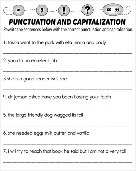 Correcting Capitalization And Punctuation In Sentences