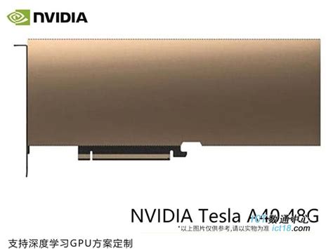 英伟达nvidia Tesla A40 48gb Gpu卡 Ai 图形 计算加速卡：10752个 Nvidia Cuda 核数，48gb Gddr6 显存，最大功耗 300瓦；pci