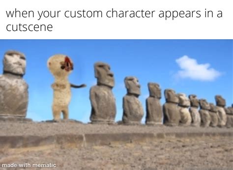 When Your Custom Character Appears In A Cutscene Rscpmemes