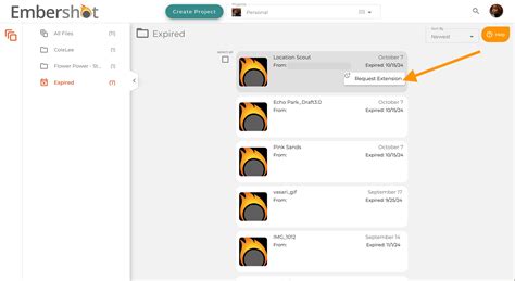 How To Request An Extension For An Expired File Embershot Support