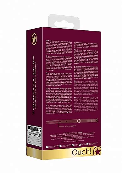 Ouch Halo Burgundy Waist Belt