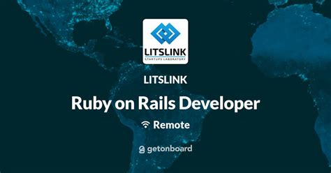 Ruby On Rails Developer At Litslink Remote Work From Home Get On Board