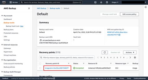 使用 Aws Backup 進行 Amazon Ec2 備份與還原