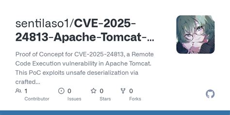 Github Sentilaso1cve 2025 24813 Apache Tomcat Rce Poc Proof Of