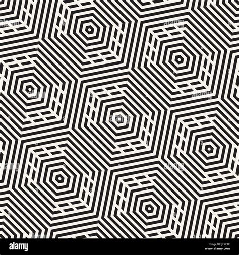 Vector Seamless Pattern Modern Geometric Texture Repeating Lattice Abstract Background Linear