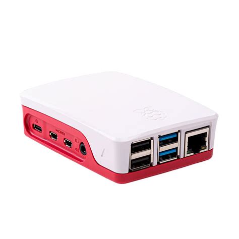 raspberry pi 4b official case white opencircuit