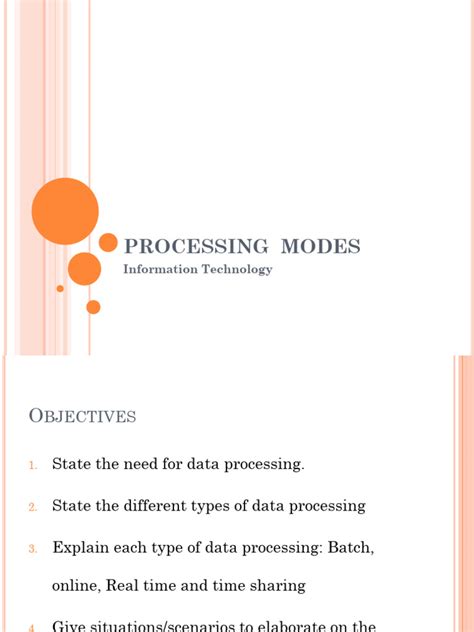 Processing Modes Pdf Computer Science Computer Engineering