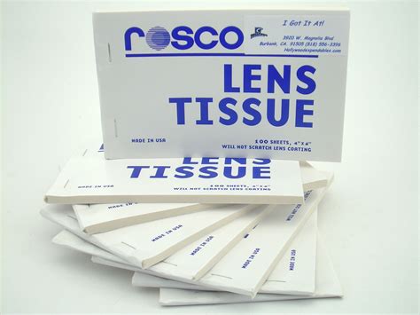 Rosco Lens Tissue 100 Sheets 4″ X 6″ Hollywood Expendables