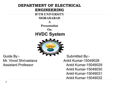 Hvdc System Presentation Principles Types Control