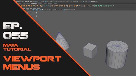 Viewport Menus in Maya - YouTube