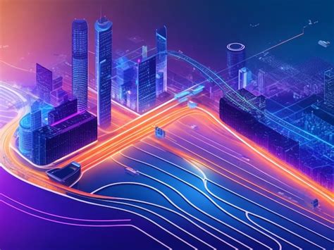 Premium Ai Image A Smart City And Abstract Dot Point Connect