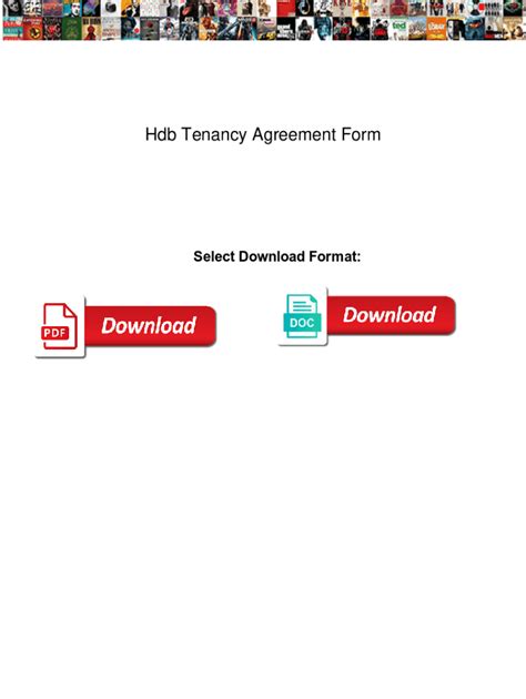 Fillable Online Hdb Tenancy Agreement Form Hdb Tenancy Agreement Form