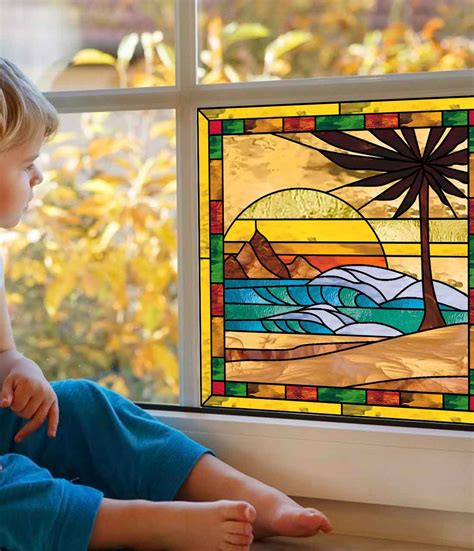 Beach Scene Stained Glass Window Limited Offer This Awesome Stained