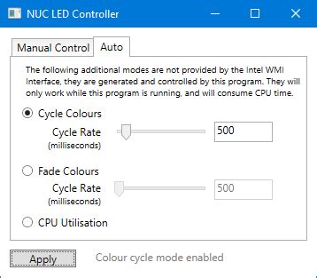 GitHub Jamesbarnett Intel Nuc Led Controller GUI Tool To Control