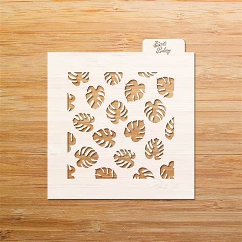 Monstera Stencil Leaves Stencil Monstera Stencil Leaves Reusable