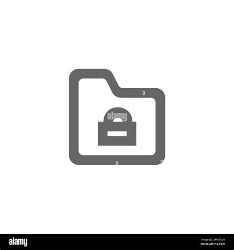 Encrypted File Flat Icon Graphic Resource Template Vector Illustration Stock Vector Image