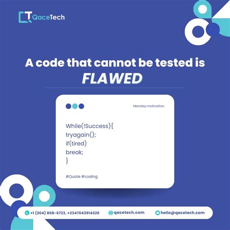 Test Your Code Thoroughly To Avoid Flaws Softwaretesting Codequality