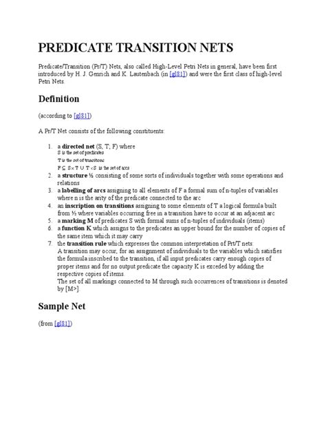 predicate transition nets pdf first order logic phrase