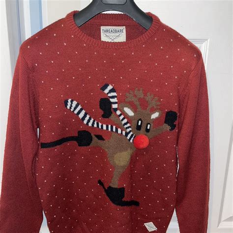 Threadbare Xmas Jumper Perfect Condition Worn A Depop
