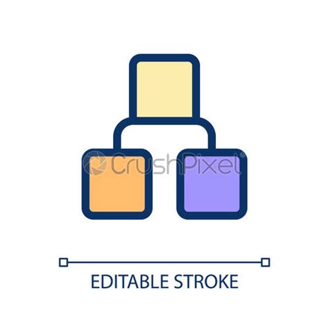 Infographic Blocks Pixel Perfect RGB Color Ui Icon Stock Vector Crushpixel