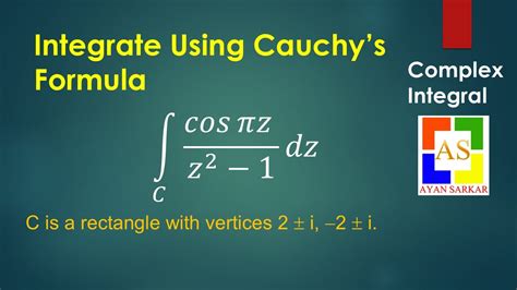 Cauchys Integral Formula Solving Complex Integrals With Cosπzz² 1