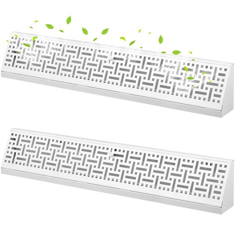 Landhoow 2 Pack Baseboard Register Diffuser Vent Covers