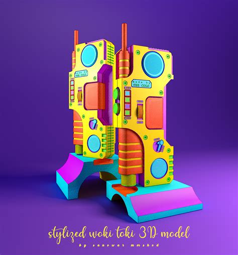 Stylized Woki Toki 3d Model Behance