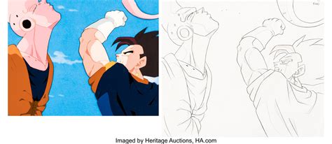 Dragon Ball Z Meet Vegito Buu And Vegito Production Cel With Lot