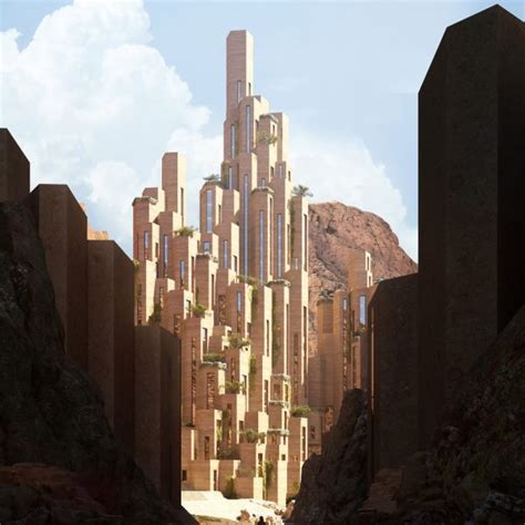 Neom Unveils Plans For Hotel Within Hexagonal Pillars Named Siranna