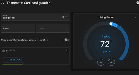 How To Include Controls On Thermostat Card Frontend Home Assistant